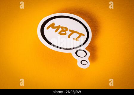 MBTI Myers Briggs type indicator symbol. Concept words MBTI Myers ...
