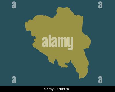 Innlandet, county of Norway. Solid color shape. Locations of major ...