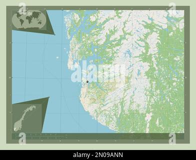 Rogaland, county of Norway. Open Street Map Stock Photo - Alamy