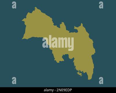 Viken, county of Norway. Solid color shape. Locations and names of ...