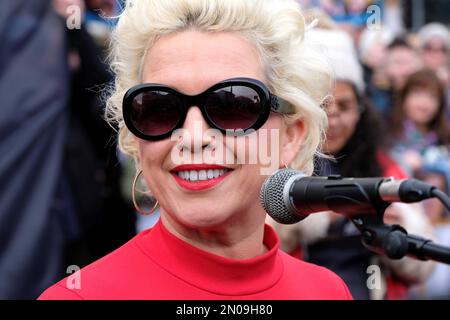 Women's rights activist 'Posie Parker' (real name Kellie-Jay Keen ...