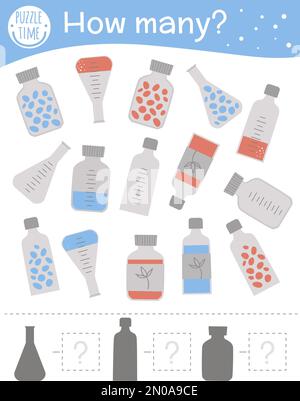 Math game with medical symbols. Medicine mathematic activity for ...