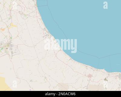 Al Batinah North, region of Oman. Open Street Map. Locations and names ...