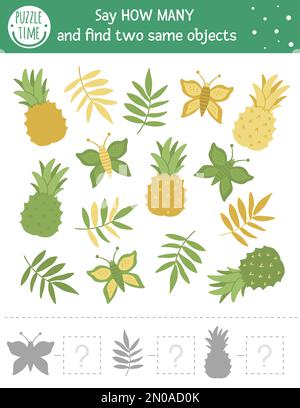 Math game worksheet, cartoon tropical chameleons, education maze ...