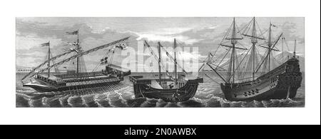 Medieval Venetian trade sailing ship Stock Photo - Alamy