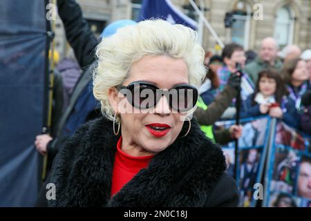 Women's rights activist 'Posie Parker' (real name Kellie-Jay Keen ...