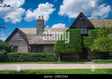 the historic summer cottage at Topsmead state forest park in Litchfield ...