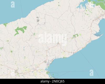 Cocle, province of Panama. Open Street Map. Corner auxiliary location ...