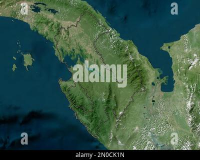 Panama, province of Panama. High resolution satellite map. Locations ...