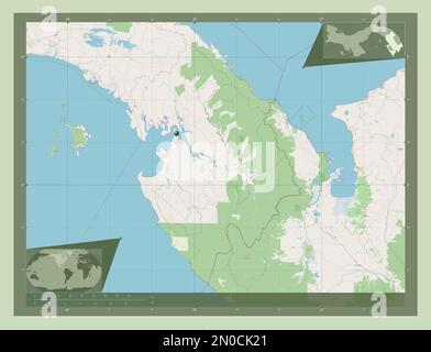 Darien, province of Panama. Open Street Map Stock Photo - Alamy