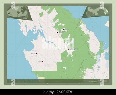 Embera, indigenous territory of Panama. Open Street Map Stock Photo - Alamy