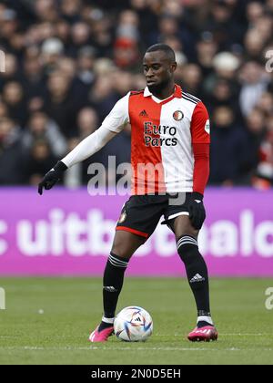 ROTTERDAM, NETHERLANDS - FEBRUARY 5: Lutsharel Geertruida of Feyenoord ...