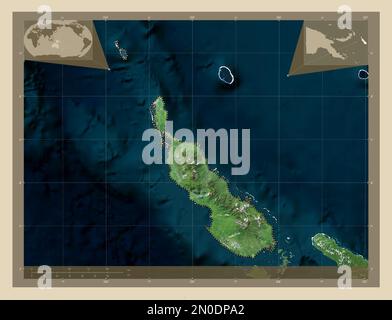 Shape of Bougainville, autonomous region of Papua New Guinea, with its ...