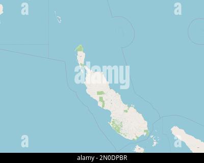 Bougainville, autonomous region of Papua New Guinea. Low resolution ...