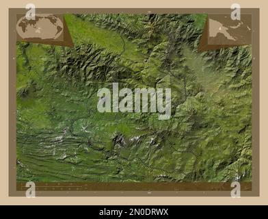 Shape of Chimbu, province of Papua New Guinea, with its capital ...