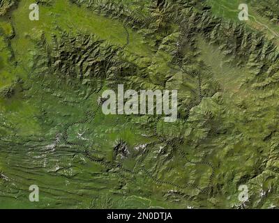 Chimbu, province of Papua New Guinea. Elevation map colored in sepia ...