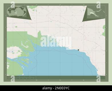 Gulf, province of Papua New Guinea. Open Street Map. Locations and ...