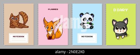 Cover page templates. Vector Animals skin prints Stock Vector Image ...