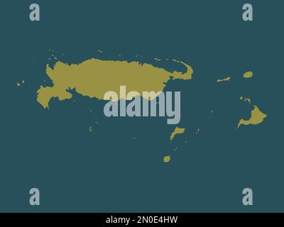 Shape of Manus, province of Papua New Guinea, with its capital isolated ...