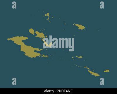 Shape of Milne Bay, province of Papua New Guinea, with its capital ...