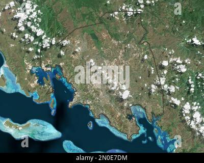 Port Moresby, district of Papua New Guinea. High resolution satellite ...