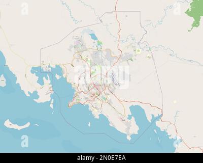 Port Moresby, district of Papua New Guinea. Open Street Map. Locations ...