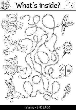 Cute cat maze puzzle game with fishbone as the goal Stock Vector Image ...