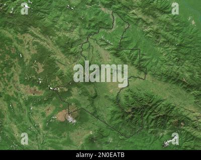 Western Highlands, province of Papua New Guinea. Bilevel elevation map ...