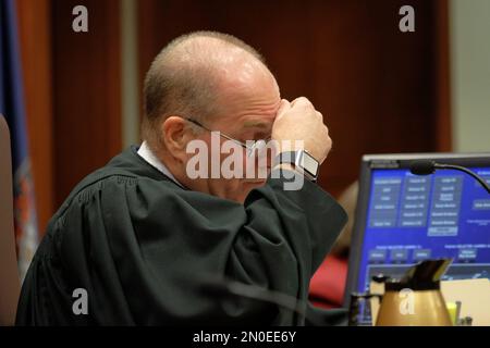 Judge Randy Bellows's voice cracks with emotion during the reading of a ...