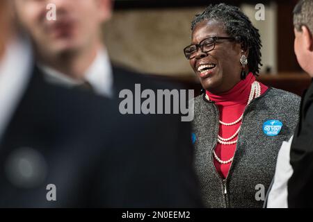 Rep. Gilda Cobb-Hunter, D-Orangeburg, left, laughs with South Carolina ...
