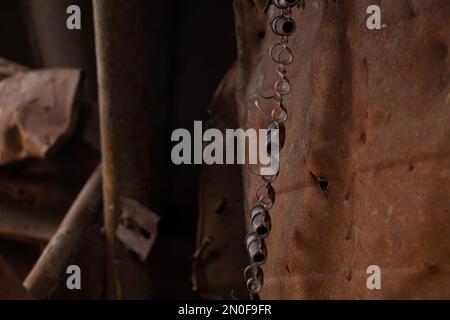 Exploded bullets inside a blown up Russian tank in Ukraine, Russian ...