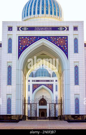 Central Cathedral Mosque of Dushanbe city aerial panoramic view ...