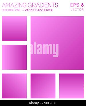 Colorful gradients in razzle dazzle rose and purple heart color tones ...