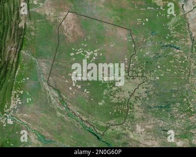 Boqueron, department of Paraguay. High resolution satellite map ...