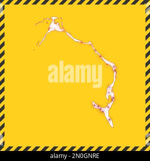 Bahamas closed - virus danger sign. Lockdown country icon. Black ...