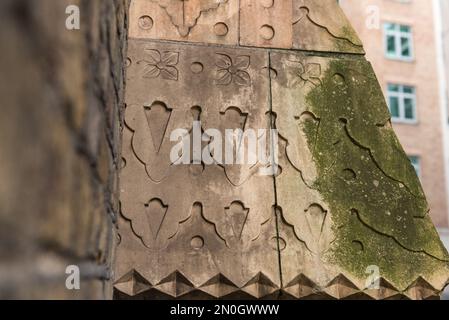 Incised detail in Southbank House/ China Works the old Royal Doulton ...
