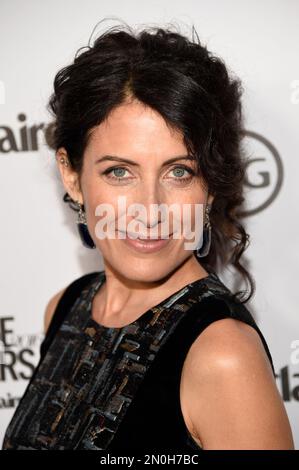 Actress Lisa Edelstein poses at the Marie Claire Image Maker Awards at ...