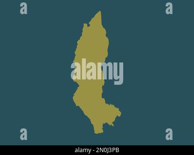 Amazonas, region of Peru. Solid color shape. Locations and names of ...