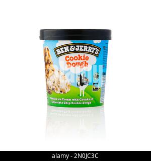 Tallinn, Estonia - January 2023: Ben Jerry's Chocolate Fudge Brownie ...