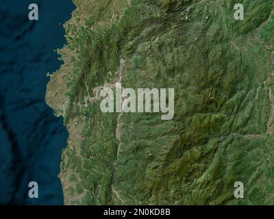 Abra, province of Philippines. High resolution satellite map. Corner ...