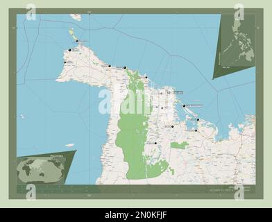 Aklan, province of Philippines. Open Street Map Stock Photo - Alamy