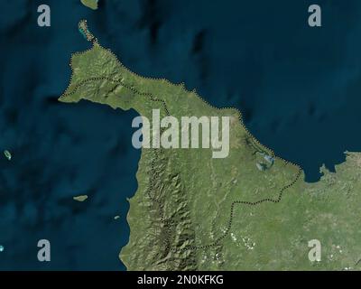 Aklan, province of Philippines. Low resolution satellite map. Locations ...