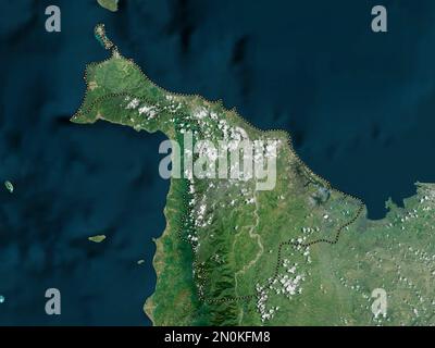 Aklan, province of Philippines. High resolution satellite map. Corner ...