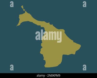 Aklan, province of Philippines. Solid color shape. Locations and names ...