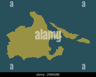 Albay, province of Philippines. Solid color shape. Locations and names ...