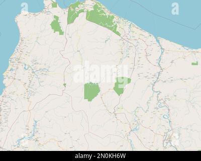 Apayao, province of Philippines. Open Street Map. Locations of major ...