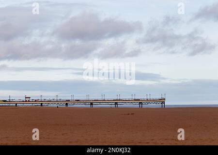 Skegness Pier, a victorian boardwalk. At a huge length of 118m (372 ft ...
