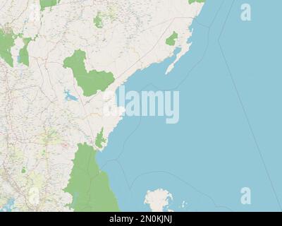 Aurora, province of Philippines. Open Street Map. Locations and names ...