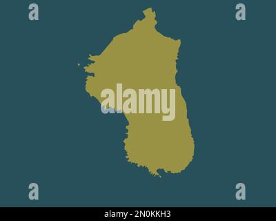 Bataan, province of Philippines. Solid color shape. Locations and names ...