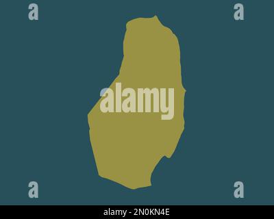 Benguet, province of Philippines. Solid color shape. Locations and ...